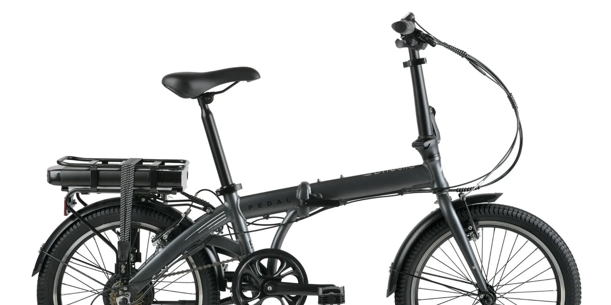 Pedal Dynamo 3 Electric Folding Bike Charcoal | Pedal | Pedal Bikes