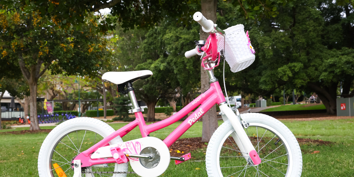 Pedal Hoot Alloy 16" Kids Bike Pink – Pedal Bikes