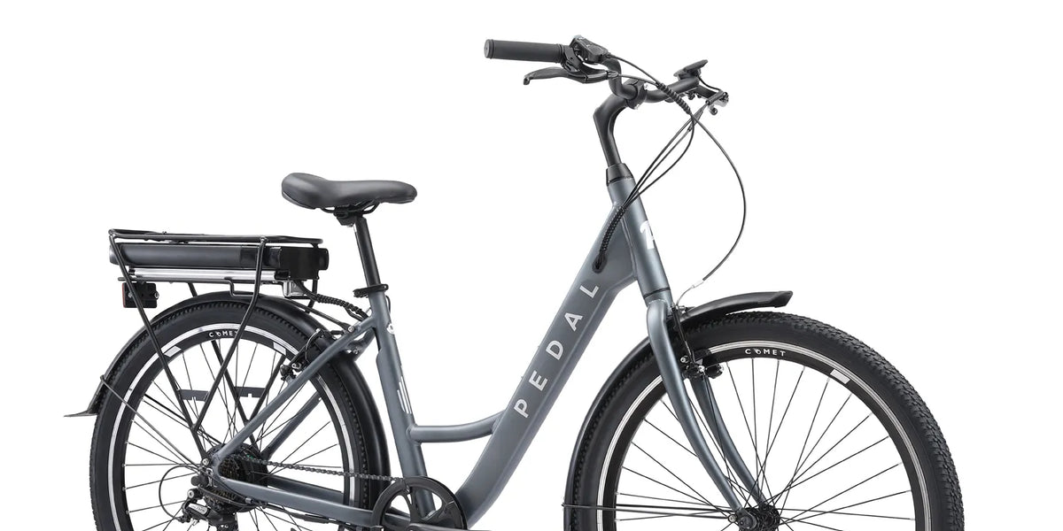 Pedal Comet 2 Step Through Electric Cruiser Bike Lunar Grey – Pedal Bikes