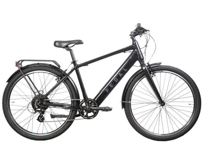 Pedal Lightning PLUS 27.5 Electric Hybrid Bike Pearl Black – Pedal Bikes