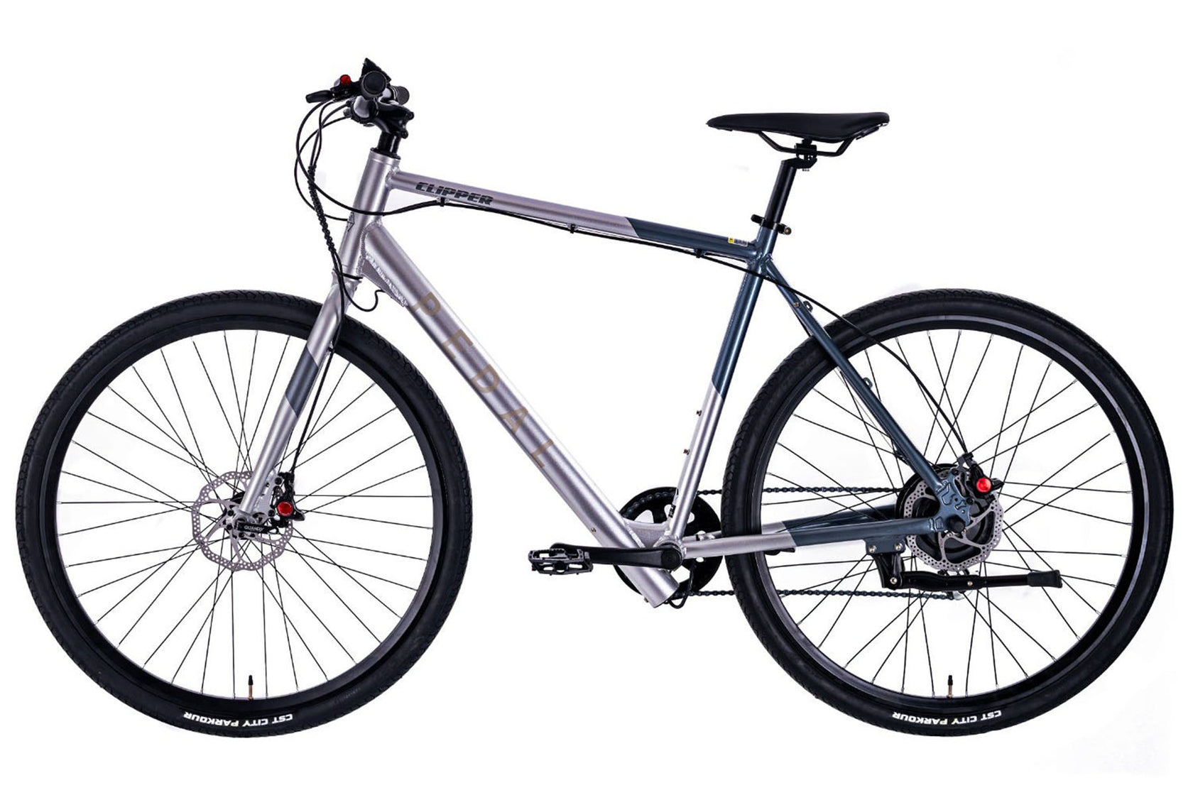 Pedal Clipper Electric Flat Bar Road Bike Grey 50cm | Pedal | Pedal Bikes