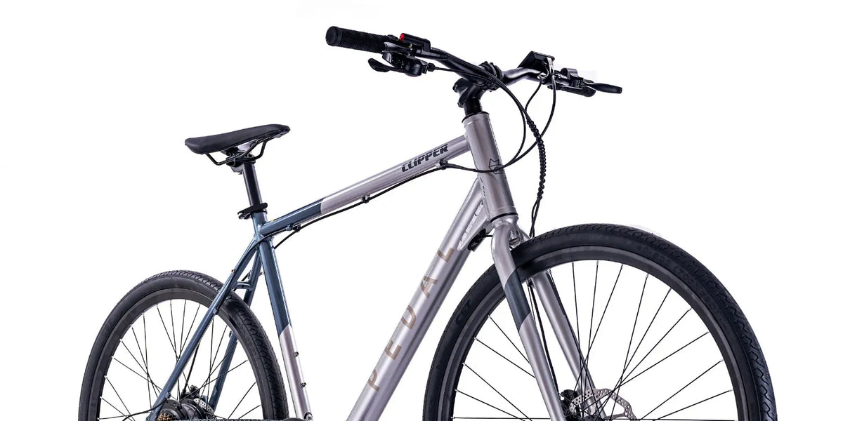 Pedal Clipper Electric Flat Bar Road Bike Grey 50cm – Pedal Bikes