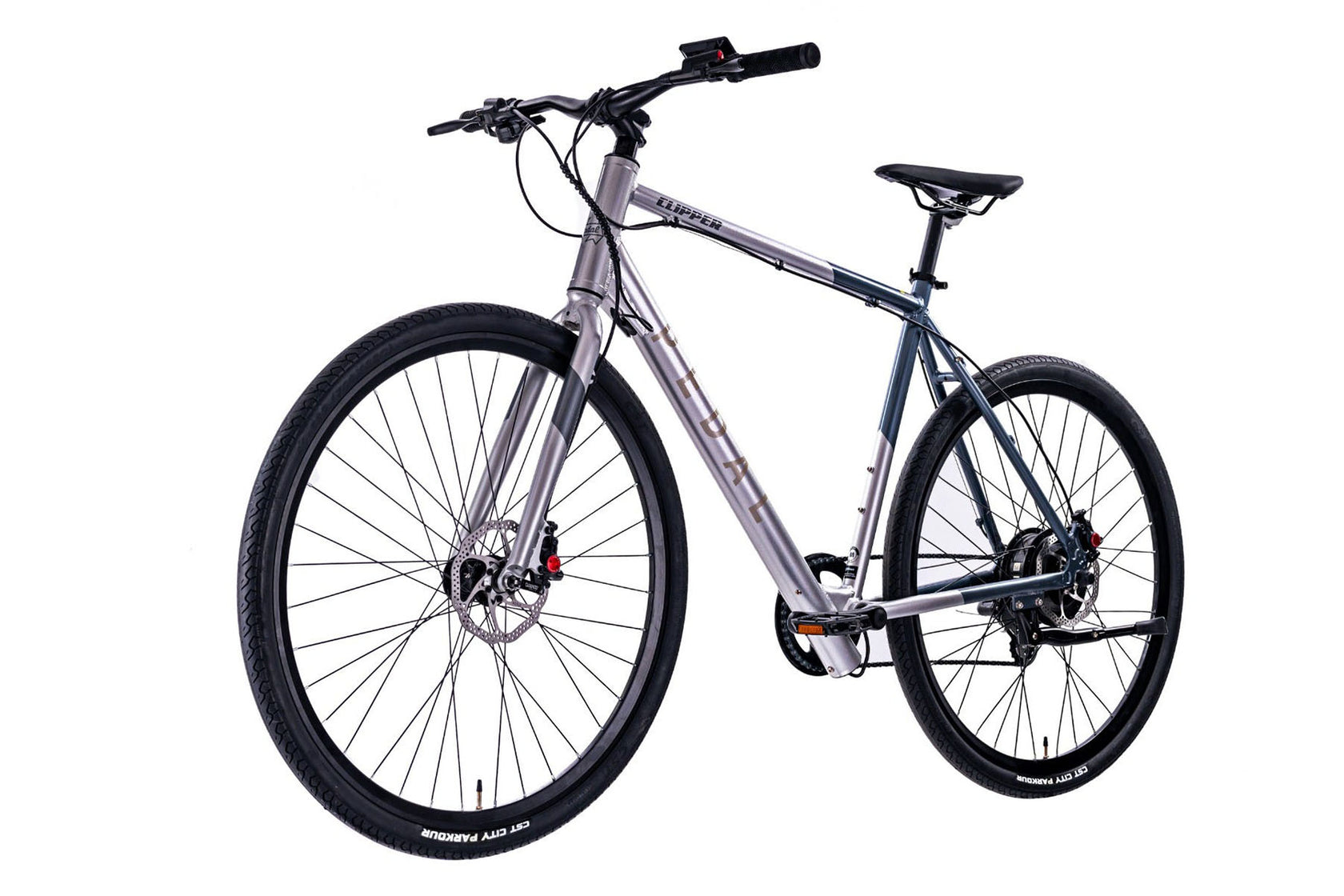Pedal Clipper Electric Flat Bar Road Bike Grey 50cm | Pedal | Pedal Bikes