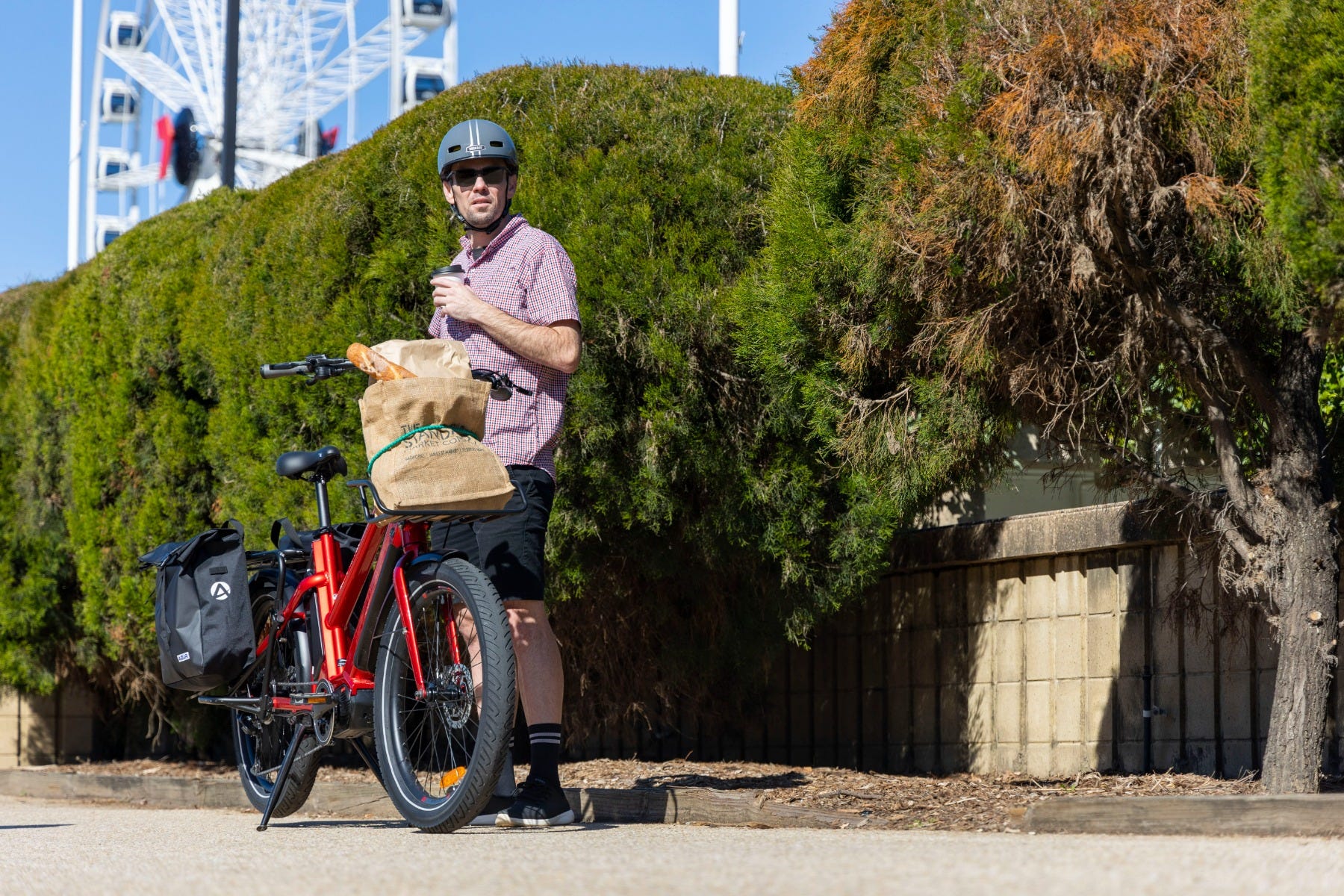 Pedal Packer Electric Cargo Bike Bright Red | Pedal | Pedal Bikes