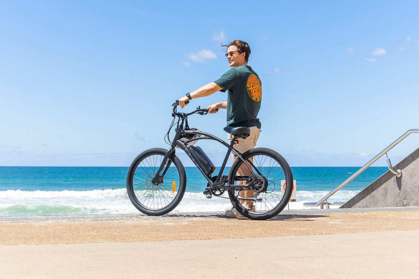 Pedal Seahawk Electric Cruiser Bike Black | Pedal | Pedal Bikes